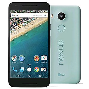 LG Nexus 5X Unlocked Smart Phone, 5.2" Ice Blue, 16GB Storage, US Warranty