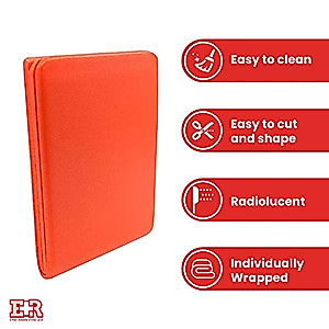 Ever Ready First Aid Padded Universal Aluminum Splint, 4.25” x 24”, Flat Folded, Waterproof - 3 Pack