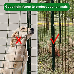 100 Pcs Fence Wire Clamps Livestock Fencing Clips Agricultural Fencing Stainless Steel Wire Clips for Mounting 12-16 Gauge Welded Wire to Wood, Metal or Vinyl