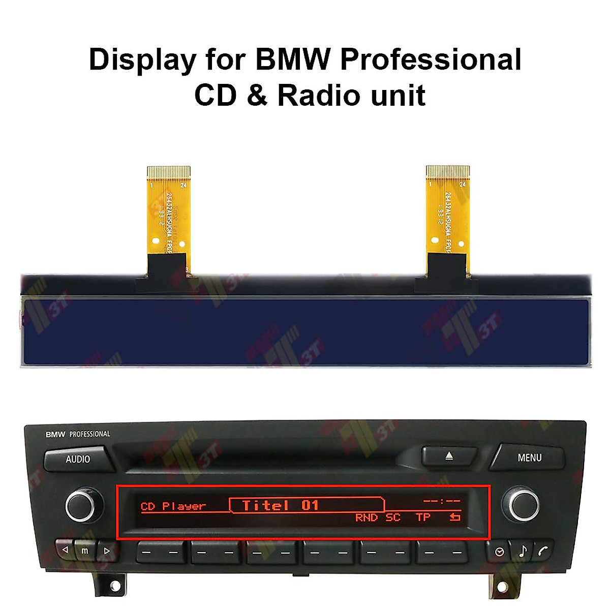Display Compatible with BMW E90 E91 E92 Mini Cooper Professional CD Unit 2007-2014 Not Alpine Version