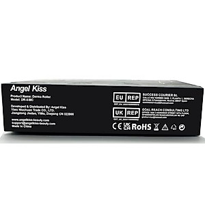 Derma Roller for Face and Body - Angel Kiss 4 in 1 Titanium Microneedling Roller Kit Micro Needle Microneedle Roller, 300 and 720 Needles 0.25mm,1200 Needle 0.3mm