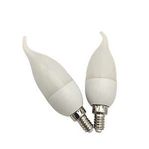 QLEE Led Flame Bulb E12 Candelabra Flame Bulbs 3 Watt 3 Mode LED Chandelier Bulb Flame Light Warm White Candle Light for Festival Hotel Bar Party Celebration Events Christmas Decorations