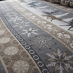 Happy Linen Company 100% Brushed Cotton Nordic Scandi Hygge Winter Warm Burgundy UK Super King/US King Check Reversible Duvet Cover Bedding Set