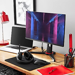 ONN 24 Inch Gaming Monitor, Black|Red (100027813)