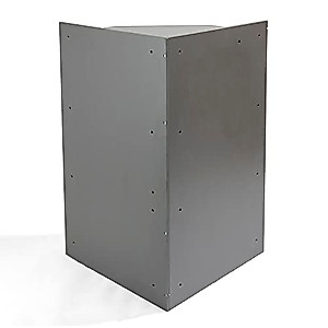 Badger Basket Corner Cubby Toy Storage Unit for Kids with 4 Removable Baskets - Charcoal (98813C)