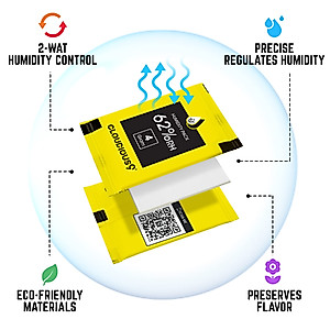 Cloudious9-62% 2-Way Humidity Pack Regulator 4 Gram - 12 Count 4 Gram Pack for Humidors Herb Flower - Individually Sealed Bag – Solution for Convenient Humidification