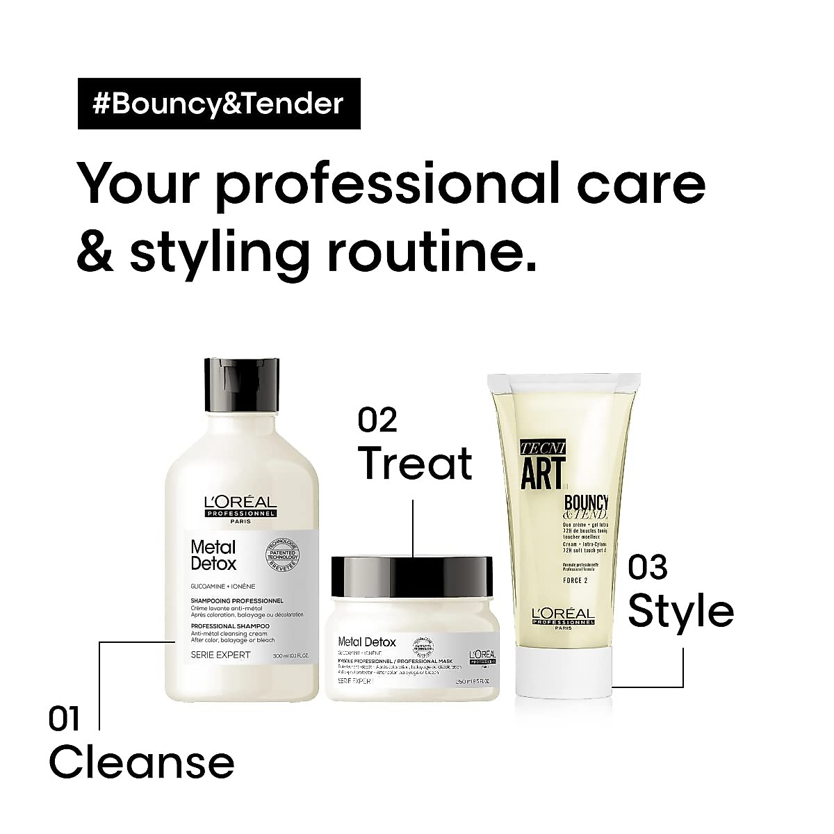 L'Oreal Professionnel Bouncy & Tender | Adds Frizz Resistance and Softness | Curl Defining Gel | Provides Light Hold | For All Hair Types