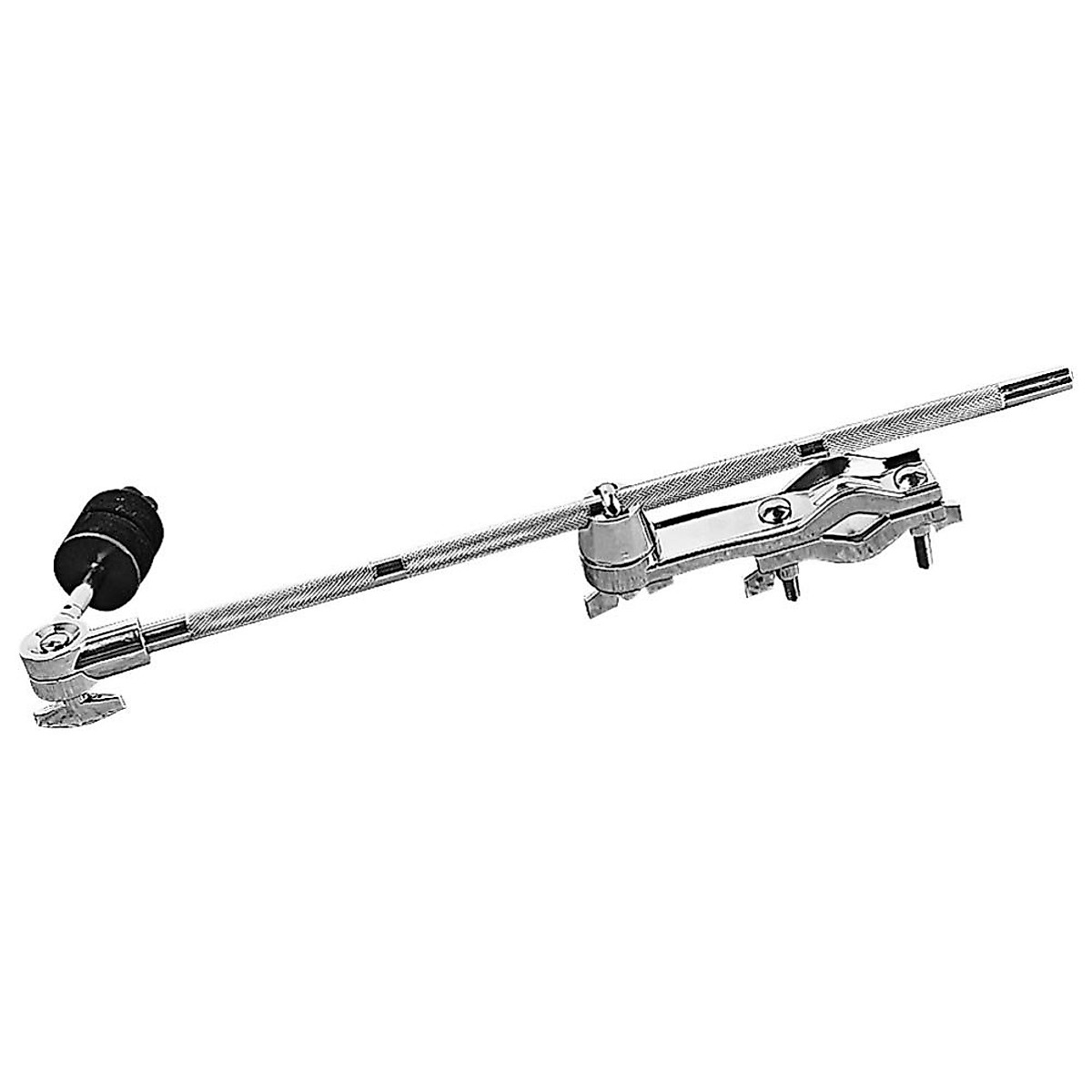 EXCEART Drum Extension Clamps Holder Adjustable Extension Arm Cymbal Boom Arm With Clamp Drum Accessories Silver
