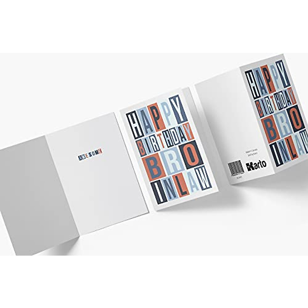 Sweet and Funny Birthday Card For Brother In Law, Large 5.5 x 8.5 Greeting Card - Brother In Law Birthday Card, Birthday Cards Brother In Law - Karto - Bro In Law