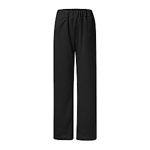 Aitaliwer 2 Piece Sweatsuits For Women With Long Jacket, Sweatpant And Sweatshirt Set Two Jogger Outfits Sleeve Athletic Suit Fashion Sports Black,Small