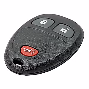 Keyless2Go Replacement for Keyless Entry Car Key Vehicles That Use 3 Button OUC60270 OUC60221, Self-programming - 2 Pack