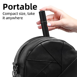 Acorel Nose Hair Trimmer, Professional Painless Battery-Operated Ear and Nose Trimmer Clipper for Man Woman, Portable Pen-Shaped Dual Edge Blades Trimming Tool Easy Cleaning, Black