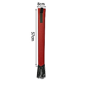 Horse Tail Bag,horse Tail Wrap With Fringe Non Slip Black Guard,horse Tail Fly Swisher Decor Horse Tail Extensions (Blue)