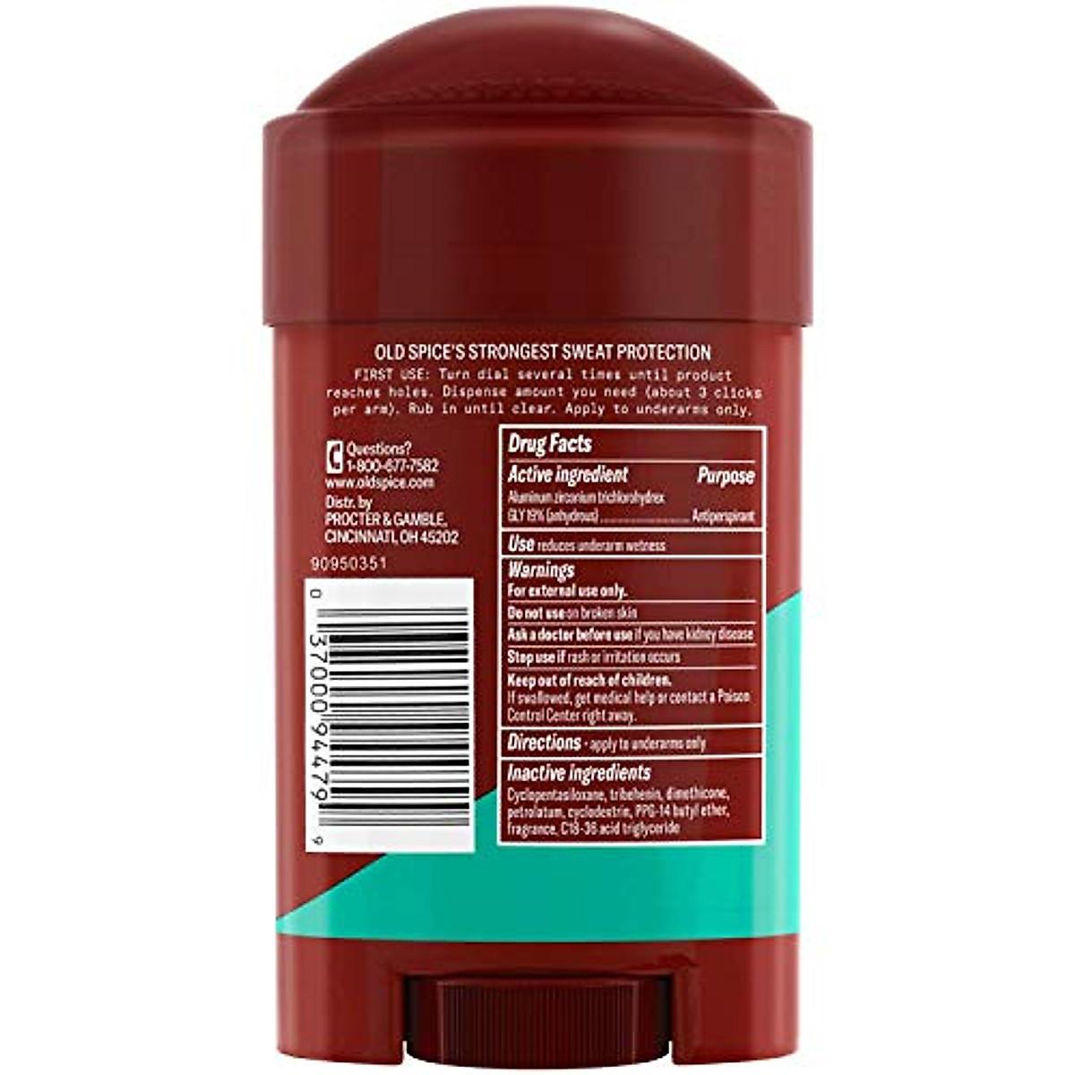 Old Spice Anti-Perspirant 2.6 Ounce Pure Sport+ Soft Solid (76ml) (3 Pack)