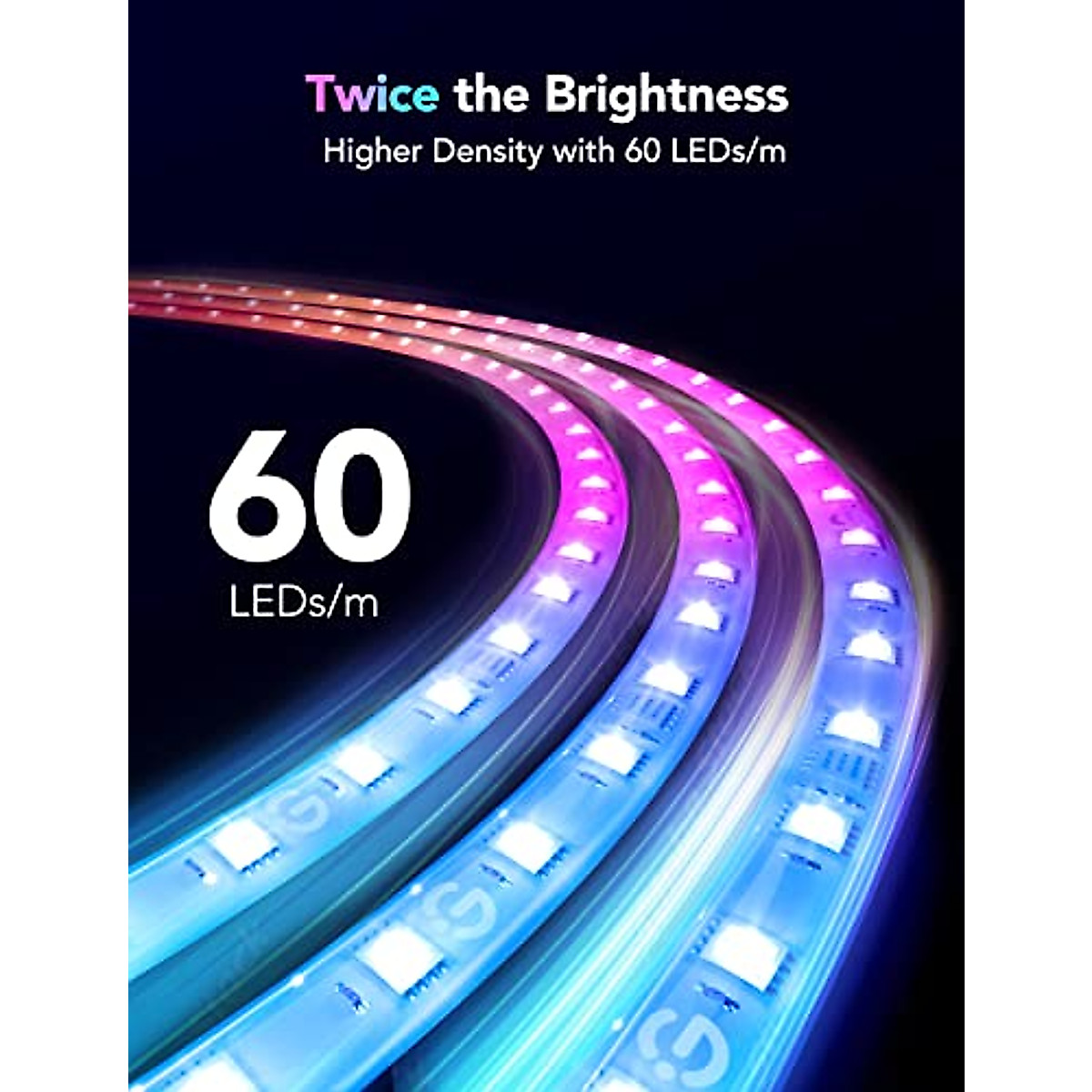 Govee RGBIC LED Strip Lights M1 with Matter, 16.4ft WiFi LED Lights for Cabinet, TV, Bed and Gaming Desk, Smart LED Lights Work with Apple Home, Alexa, Google Assistant and SmartThings, Room Decor