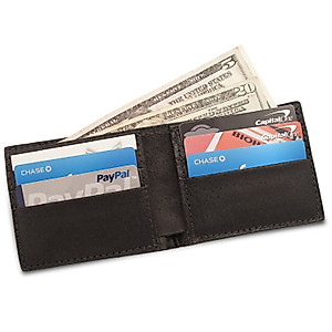 Genuine Alligator Skin Leather Bifold Wallet Handmade (6 Card Slots, Cognac)