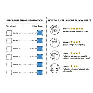 Fixwal 18x18 Inches Outdoor Pillow Inserts Set of 4, Waterproof Decorative Throw Pillows Insert, Square Pillow Form for Patio, Furniture, Bed, Living Room, Garden ( White )