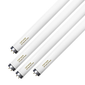 Konideke 24 Inch T12 Fluorescent Tube Light Bulb 20 Watt Cool White, F20T12/CW 4100K Replacement for F20T12/CW/ALTO, F20T12/CW/ECO, F20T12/SP41/ECO G13 Base 1200 Lumens 4 Counts
