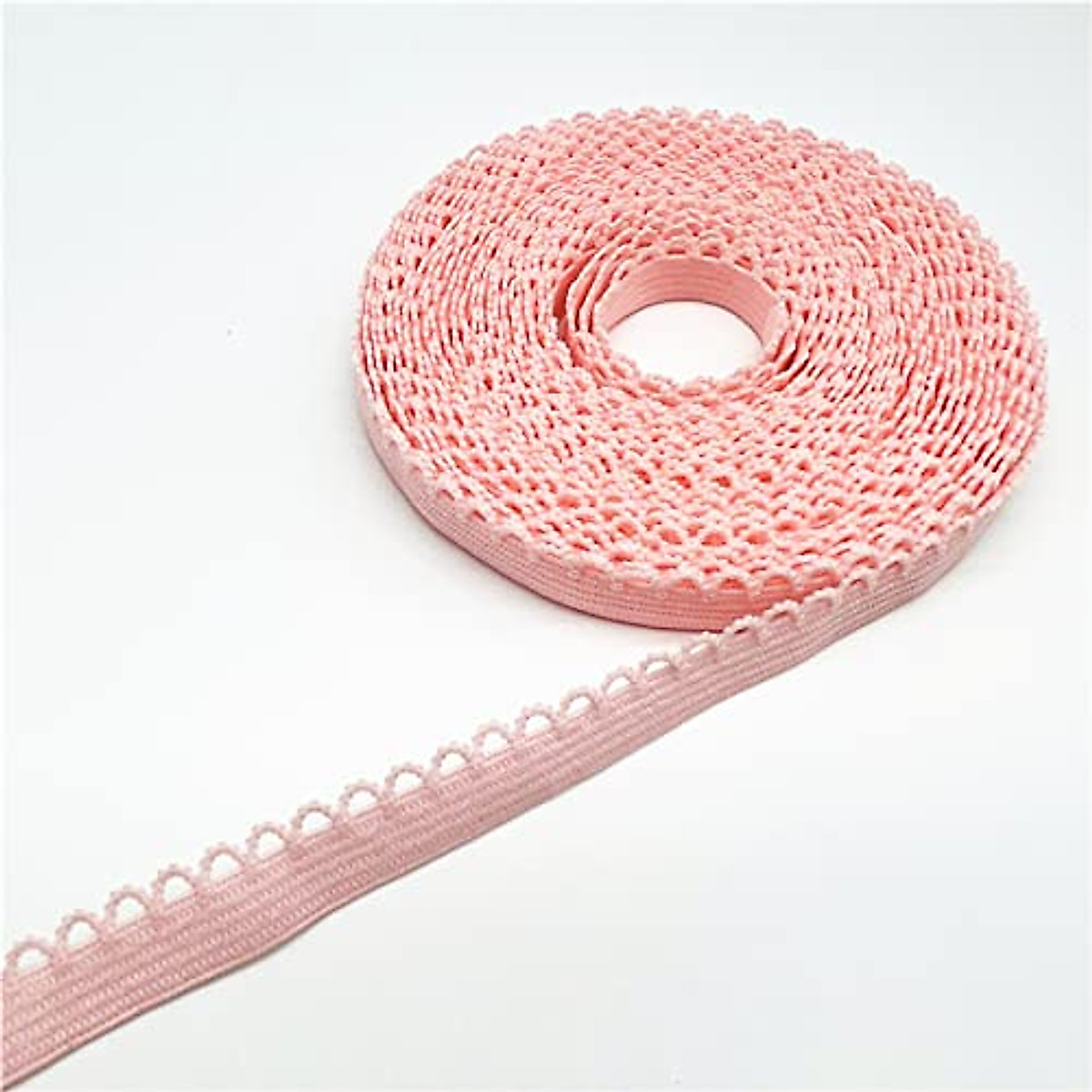 Elastic Lace Trim Fold Over Elastic Trim for Sewing Waist Band Garment Accessory 5yards/Lot 10mm