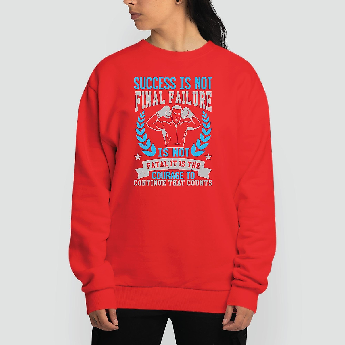 Martial Arts Gift For Courage Perseverance Lovers Navy Black Muticolor Unisex Sweatshirt