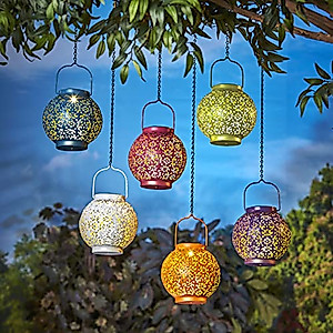 Shadow Cast Lanterns - Solar Pathway Lighting for Your Garden Décor - Pink