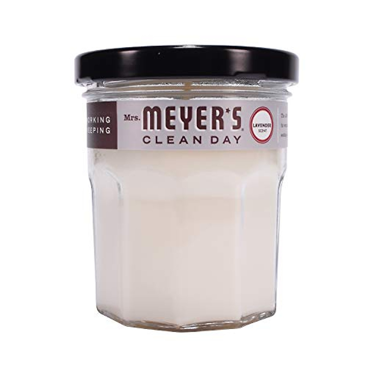 Mrs. Meyer's Soy Aromatherapy Candle, 25 Hour Burn Time, Made with Soy Wax and Essential Oils, Lavender, 4.9 oz