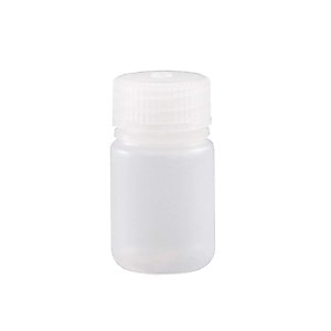 JRLGD PP Reagent Bottles Wide Mouth Plastic Transparent 30ml Lab Sample Bottles with Caps, Pack of 10