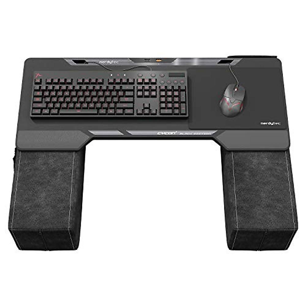 Couchmaster CYCON² Black Edition - Couch Gaming Desk for Mouse & Keyboard (for PC, PS4/5, Xbox One/Series X), Ergonomic lapdesk for Couch & Bed