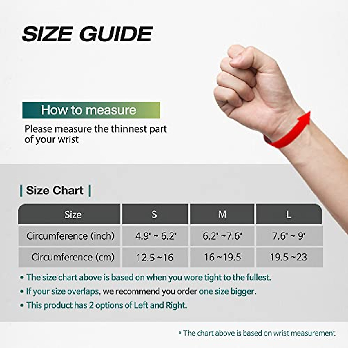 SOZO Boa Micro Adjustable Wrist Brace/Support/Bandage for Wrist Injury, Pain, Carpal Tunnel, Tendonitis and Arthritis. Wrist Support Brace with Splint (Right, Medium)