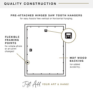 MCS Museum Poster Frame 13.5x40 Espresso Woodgrain, Vertical & Horizontal Wall Hanging Large Picture Frame for Photos, Posters & Art Prints (1-Pack)