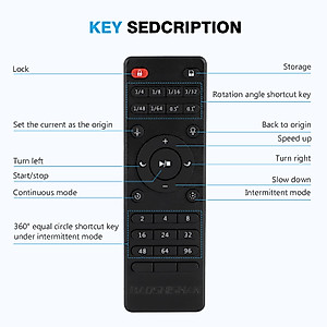 BAOSHISHAN Motorized Rotating Display Stand 13.7inch/110LB, 360 Degree Photography Turntable with Remote Control, Electric Turntable for Products Photo or Short Video, Panoramic Images, 3D Scanning