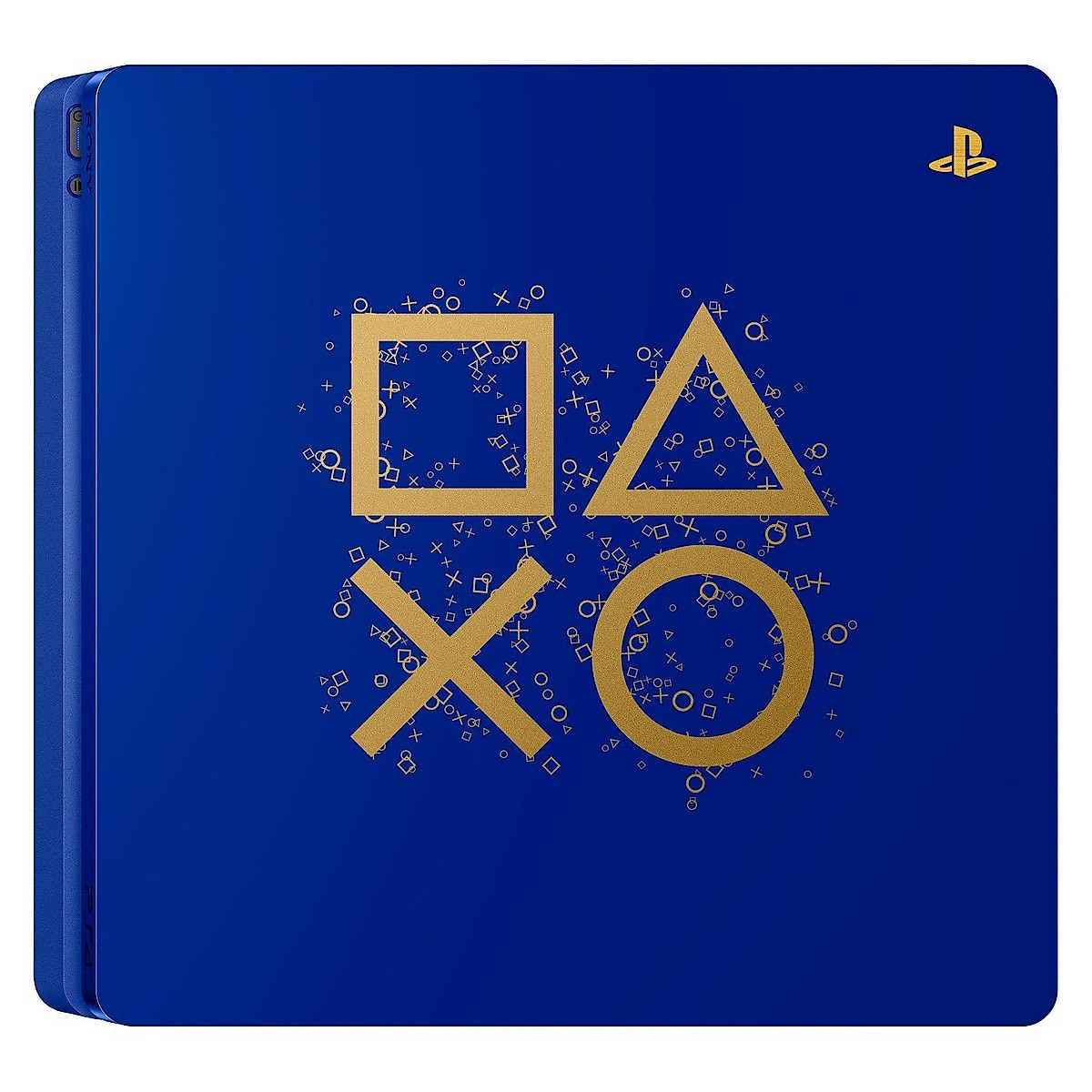 Playstation 4 Slim 1TB SSD Limited Edition Days of Play Blue Console with Controller Bundle Enhanced with Fast Solid State Drive (Renewed)