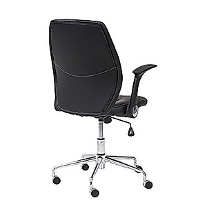 Cribel Icaro Dirigenziale Poltrona, Metallo Cromato, Nero