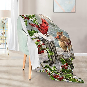 Christmas Throw Blanket Green Soldier Snowflake Candy Cane Gift Christmas Blankets 60 x 50 Inches Xmas Flannel Fleece Blanket Soft Warm Velvet Blanket for Christmas Home Bed Sofa Couch Decor