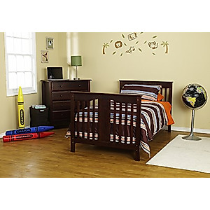 DaVinci Twin/Full Size Bed Conversion Kit (M4799) in Espresso