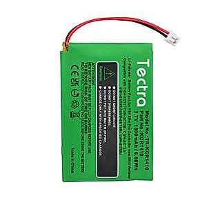 Tectra 2Pcs 1800mAh KCR1410 Battery for Sony PlayStation 4 PS4 Slim/Pro Wireless Dual Shock Controller CUH-ZCT2, CUH-ZCT2U, New 2016 Version Or Newer (Small Plug)