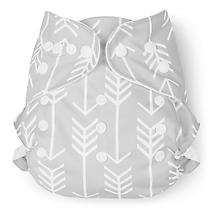 BaeBae Goods Newborn Cloth Diapers – 8 Reusable Cloth Diapers for Babies with 8 Cloth Diaper Inserts – Extra Leg Lining to Avoid Leakage - Waterproof Outside – Adjustable Size for Boys and Girls