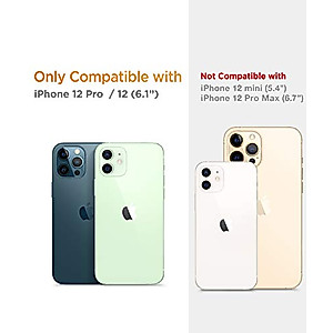 GVIEWIN for iPhone 12 Case and iPhone 12 Pro Case with Screen Protector + Camera Lens Protector, Clear Floral Flexible TPU Shockproof Women Girls Flower Pattern Phone Case 6.1"(Abundant Blossom/White)