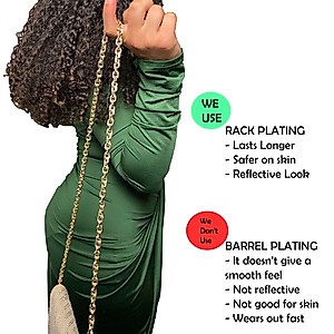 Rolo Purse Chain Diamond Cut Crossbody Shoulder Strap (9mm) Polished - Gold (40" / 100cm)