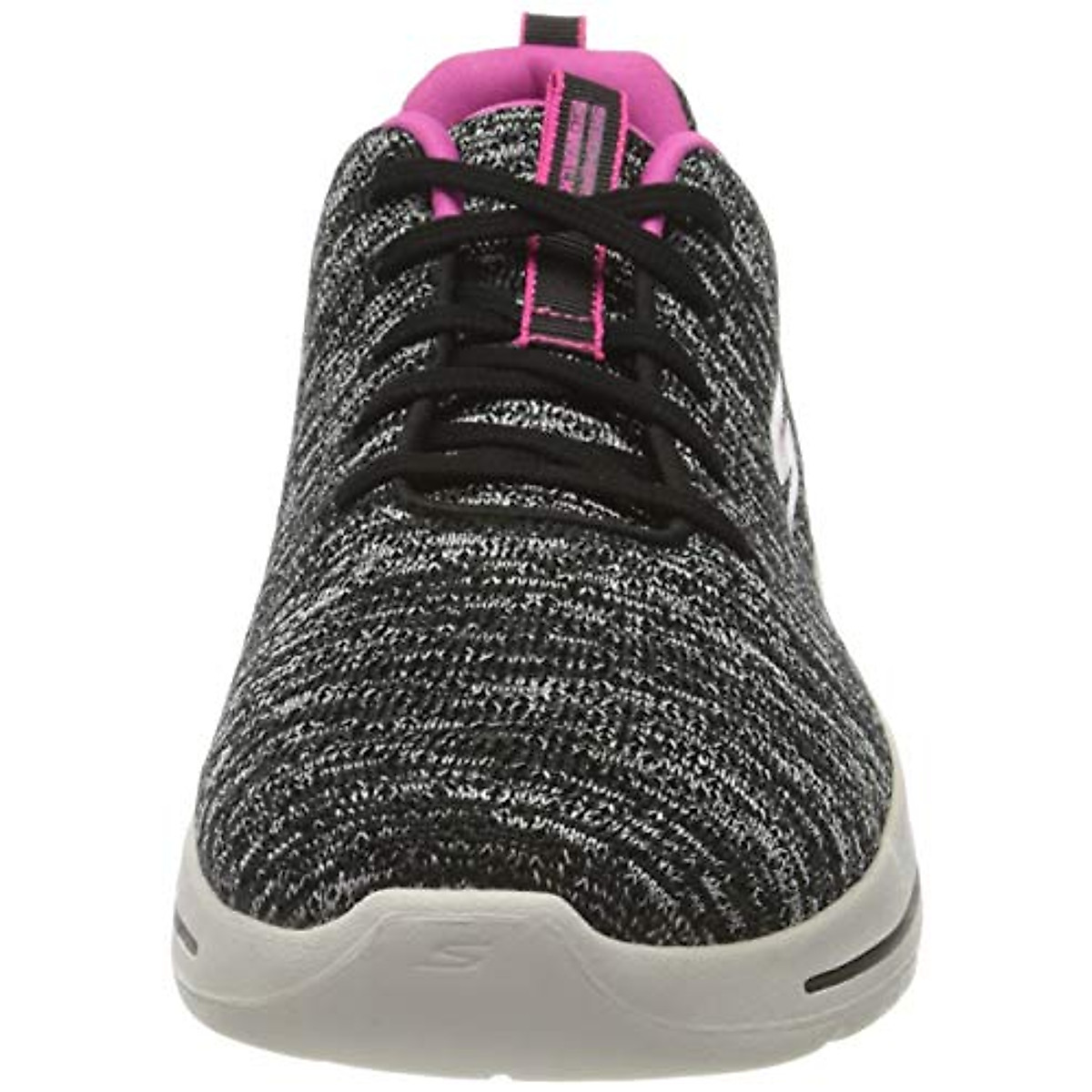 Skechers Women's GO Walk Arch FIT-Glee Sneaker, Black/Hot Pink, 9.5