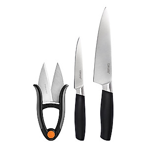 Fiskars 3 Piece Functional Form+ Kitchen Cutting Essentials Set,