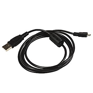 HQRP USB Data Transfer Cable Compatible with Sony Alpha A70 A100 A200 A300 A330 A350 A450 A850 A700 A900 DSLR Digital Camera Cord