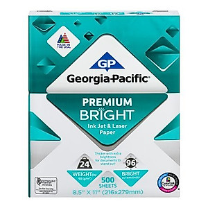 Georgia-Pacific Premium Bright Ink Jet & Laser Paper 500 Sheets