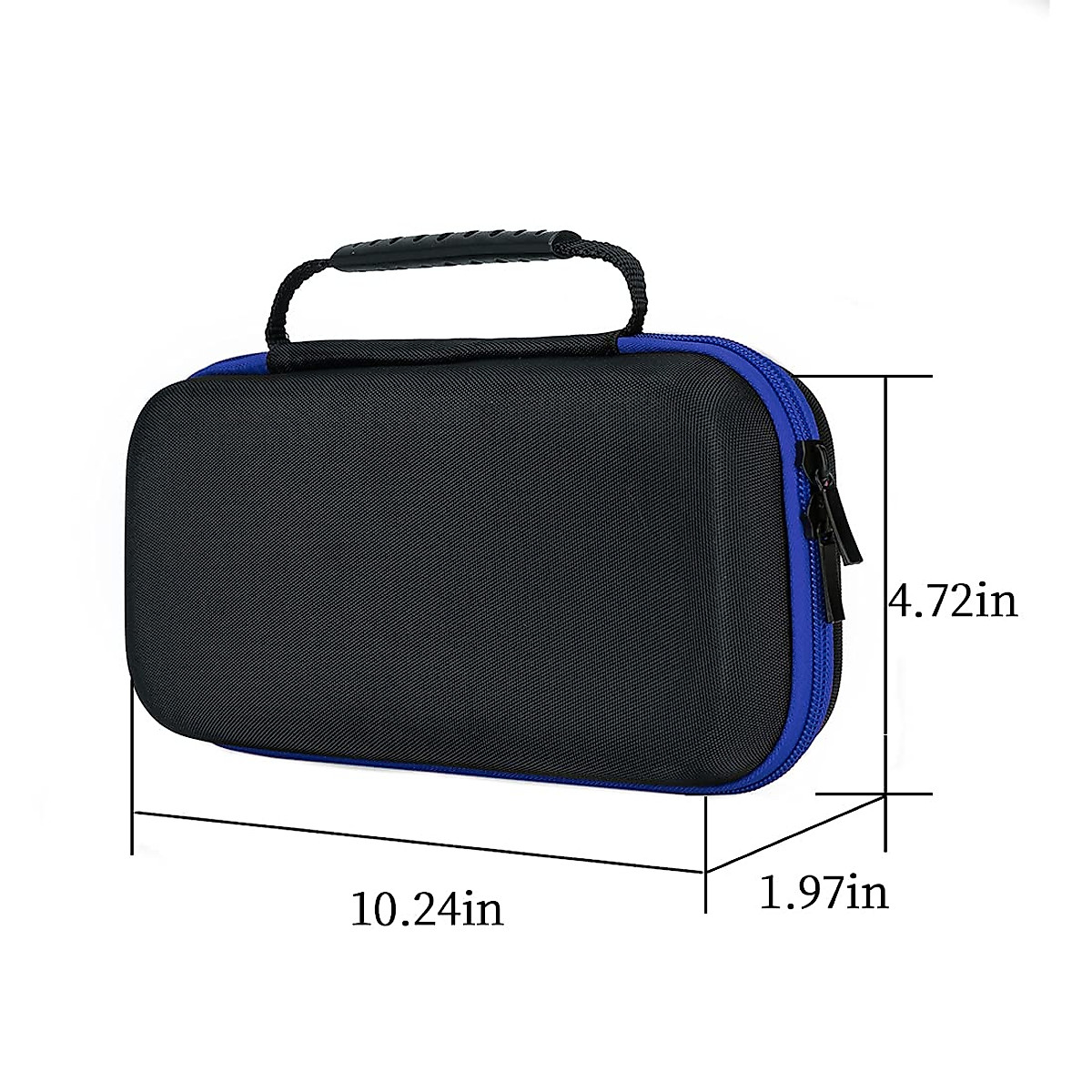 Widfre Carry Case for Nintendo Switch Console & Accessories, Hard Travel Case Compatible with Switch, Portable Carry Case with Handle, Dual Zippers, Bag for Game Storage Accessories