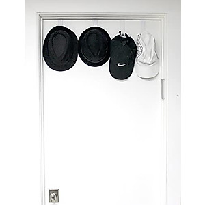 Dependable Industries inc. Essentials Over-The-Door Hanger Hook Set – 4-Pack of 3.5 in, Plastic Over-The-Door Hangers & White Over-The-Door Hooks – Over-Door Hooks for Hanging Clothes & Towels