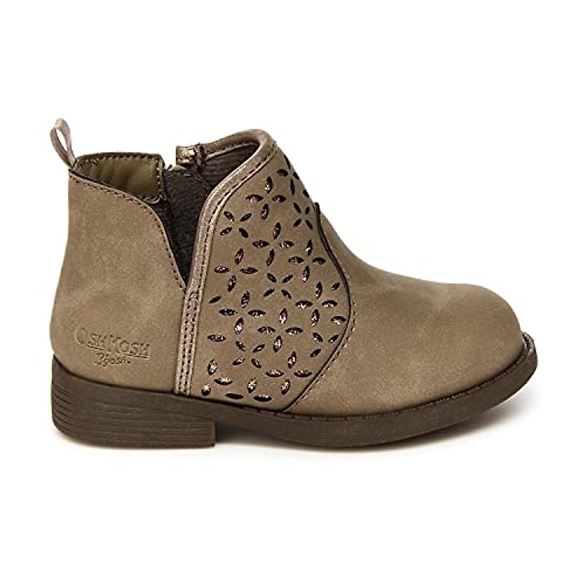 OshKosh B'Gosh Estell Fashion Boot, Taupe, 2 US Unisex Big Kid