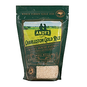 Andy’s Charleston Gold Rice Bundle by White House Farms | Long Grain Rice | Gluten Free & Non GMO | Sugar Free, Aromatic | Harvested in The USA | 3 Pack | 20 Oz (1.25lb)