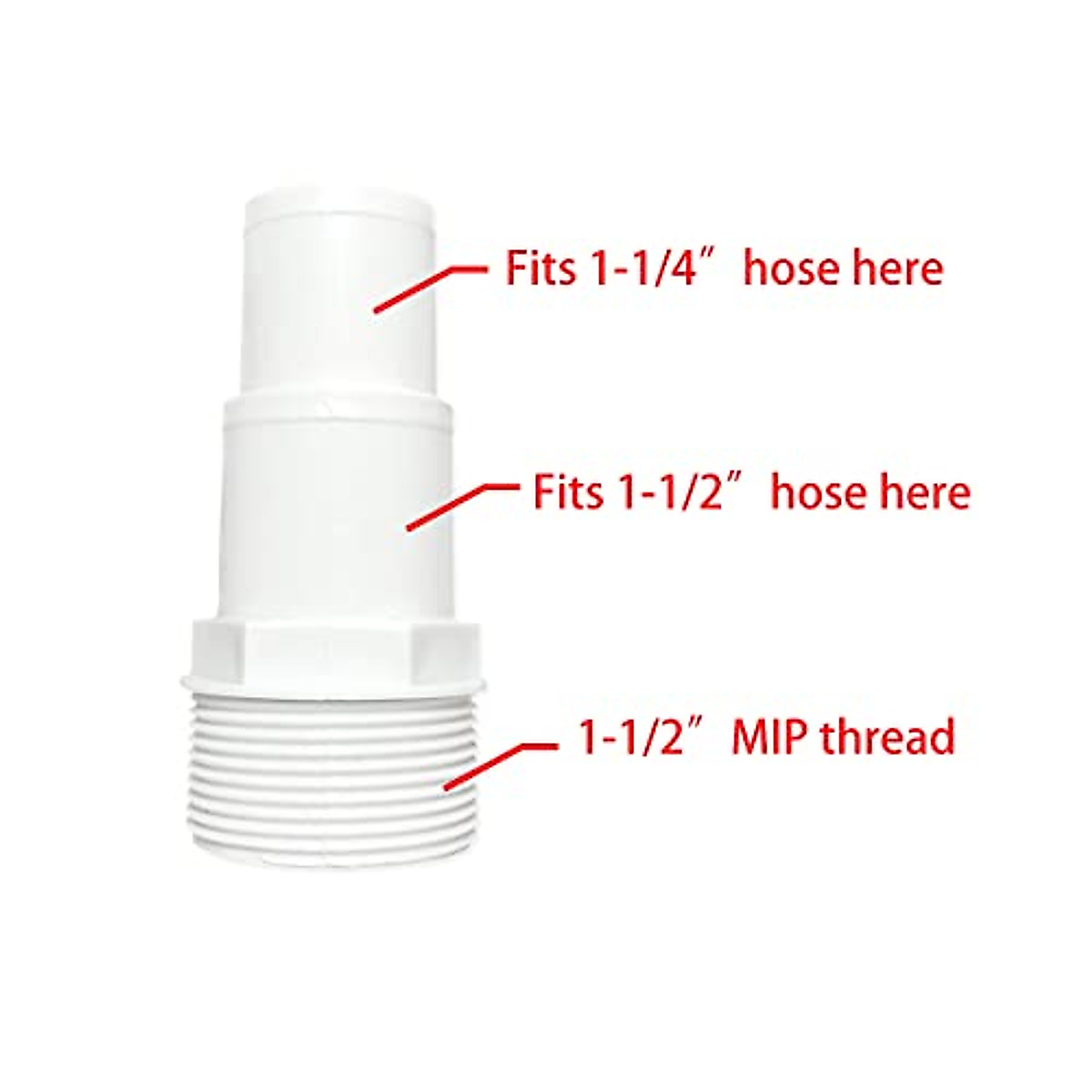 Amptyhub SPX1091Z7 SPX1091Z4 Combo Hose Adapter Replacement for Hayward Wide Mouth Skimmer and Chlorine Feeder (6 Pack)