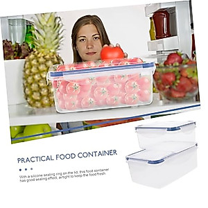 IMIKEYA 4-piece Pp Material Airtight Food Storage Containers with Lids for Sandwiches Snacks