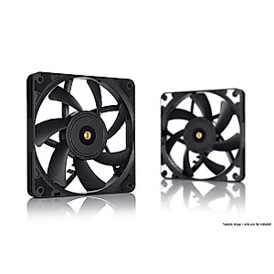 Noctua NF-A12x15 PWM chromax.Black.swap, Premium Quiet Slim Fan, 4-Pin (120x15mm, Black)